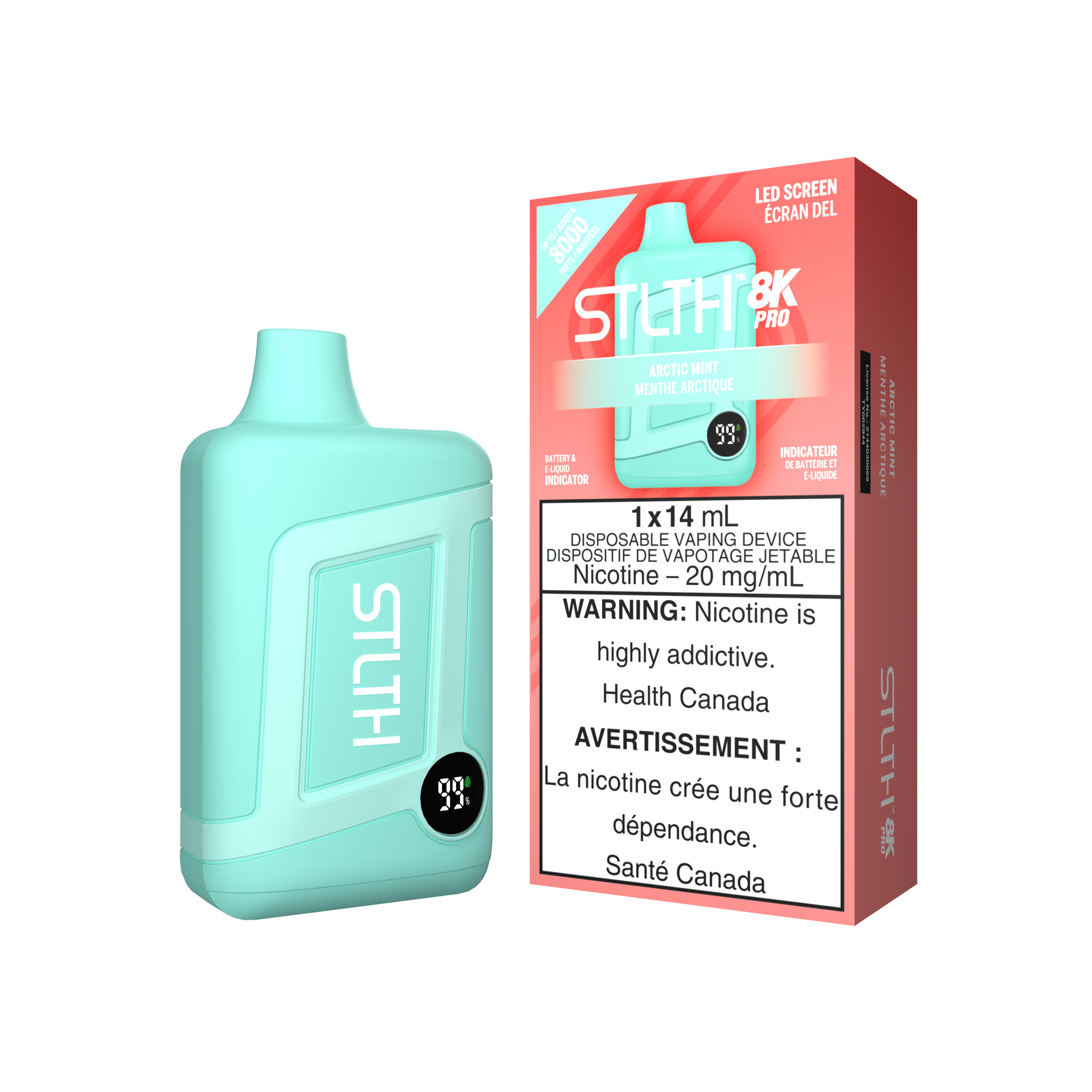 STLTH 8K PRO Arctic Mint STLTH VAPE STLTH 8K PRO Arctic Mint STLTH VAPE