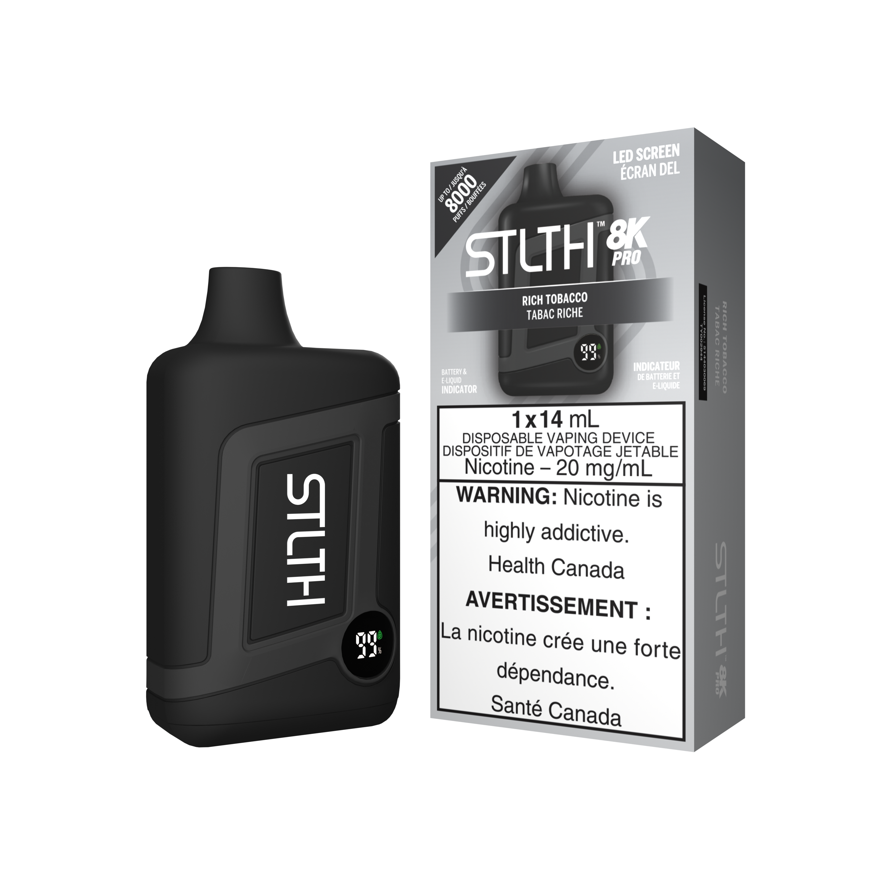 STLTH 8K PRO Rich Tobacco STLTH VAPE STLTH 8K PRO Rich Tobacco STLTH VAPE