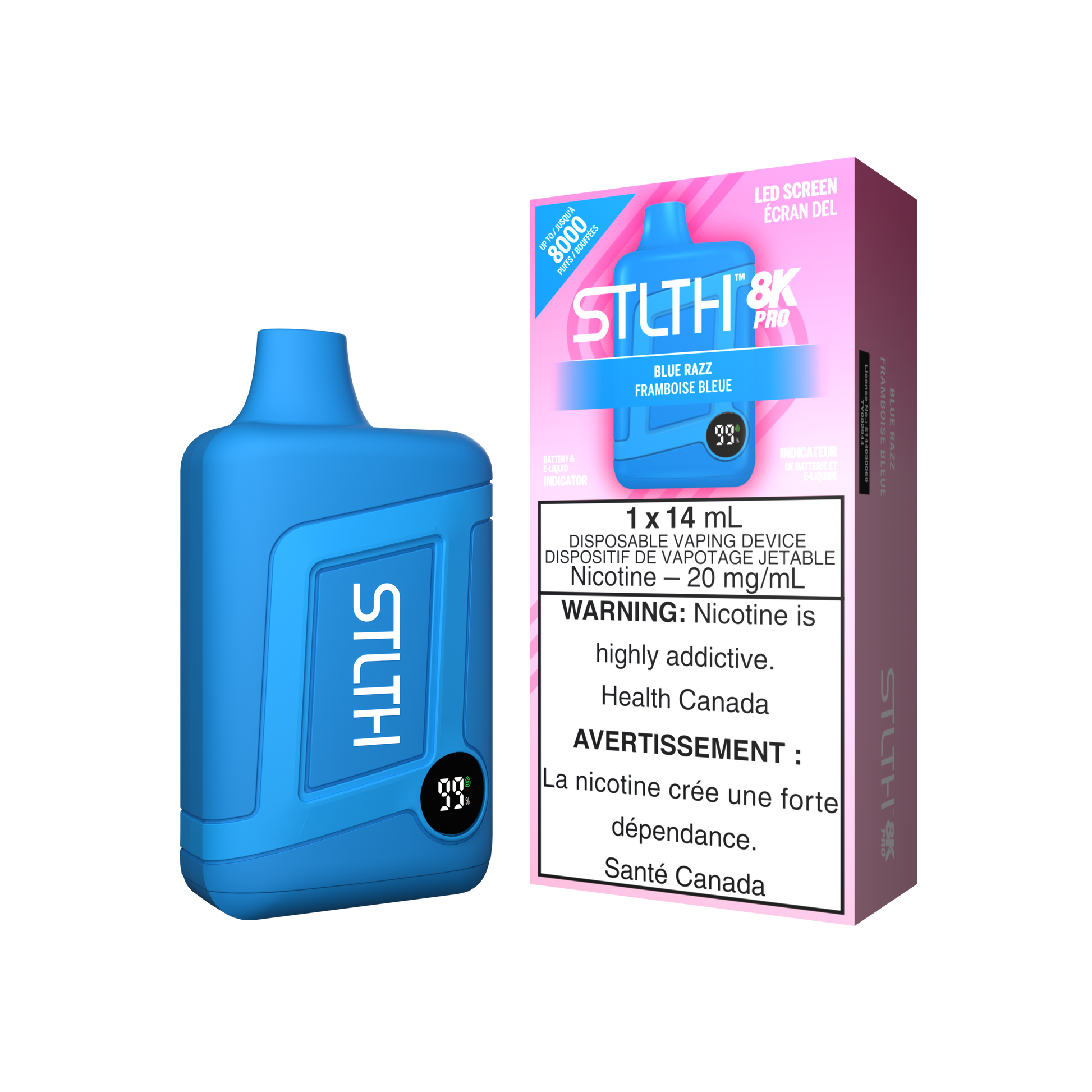 STLTH 8K PRO Blue Razz STLTH VAPE stlth-8k-pro-blue-razz-stlth-vape