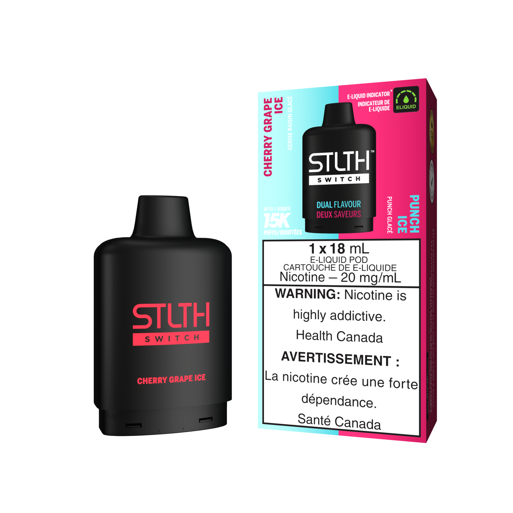STLTH SWITCH Pod Pack - Cherry Grape Ice / Punch Ice – STLTH VAPE