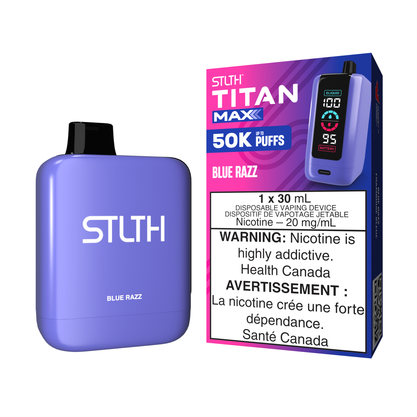 STLTH TITAN MAX - Blue Razz – STLTH VAPE